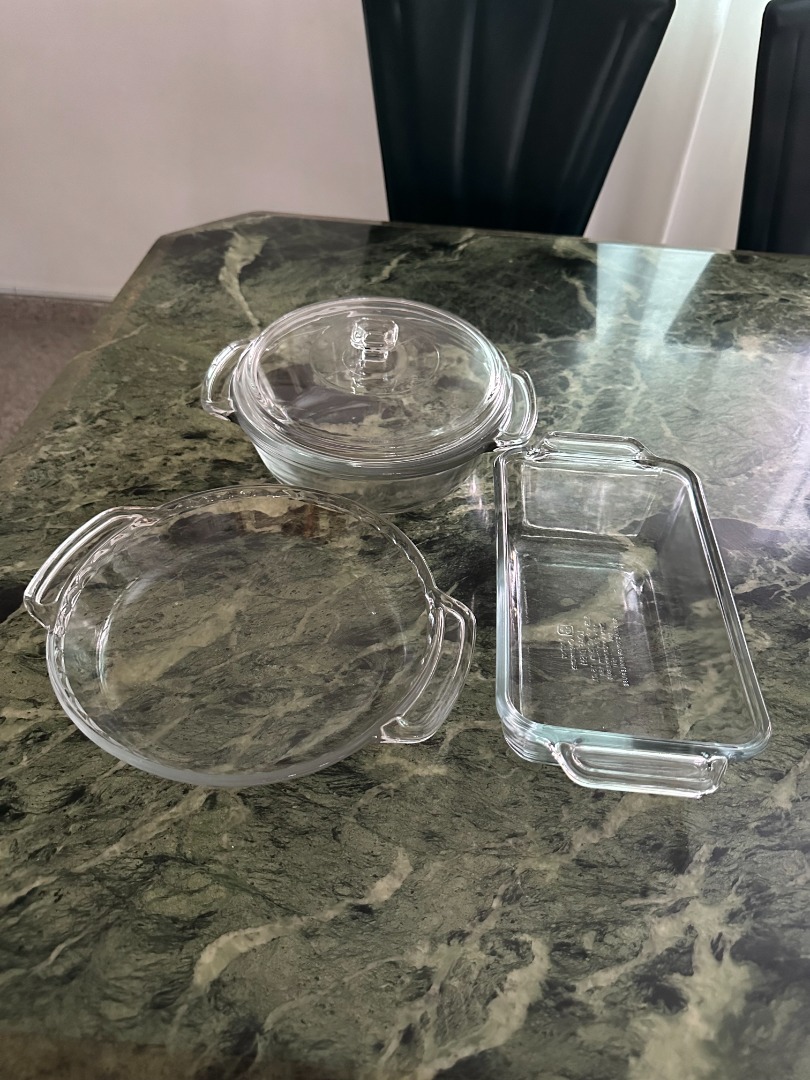 ANCHOR HOCKING GLASS BAKEWARE, Furniture & Home Living, Kitchenware ...