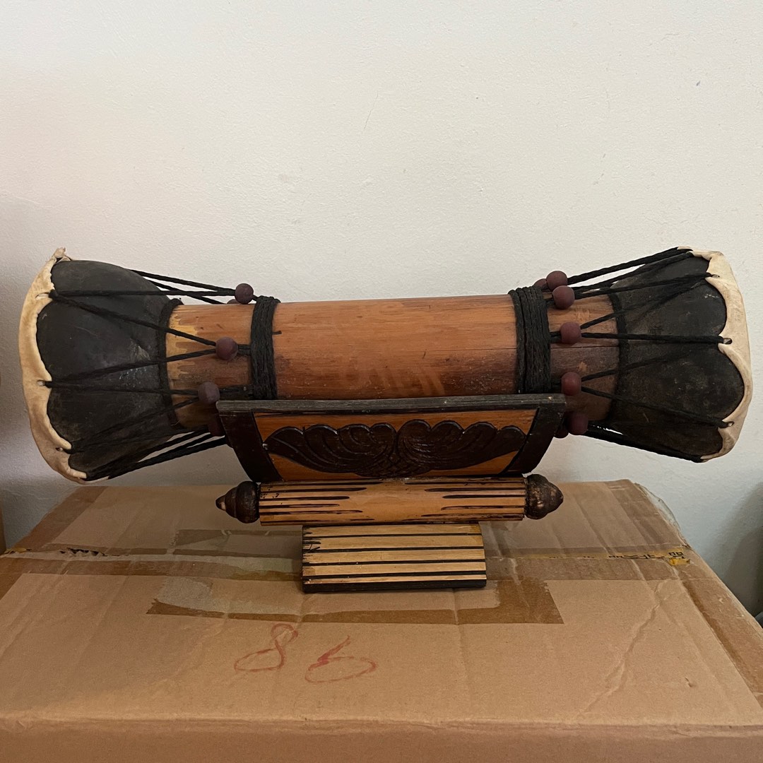 Antique Goblet Dual Drum Wooden Instrument, Hobbies & Toys, Music ...