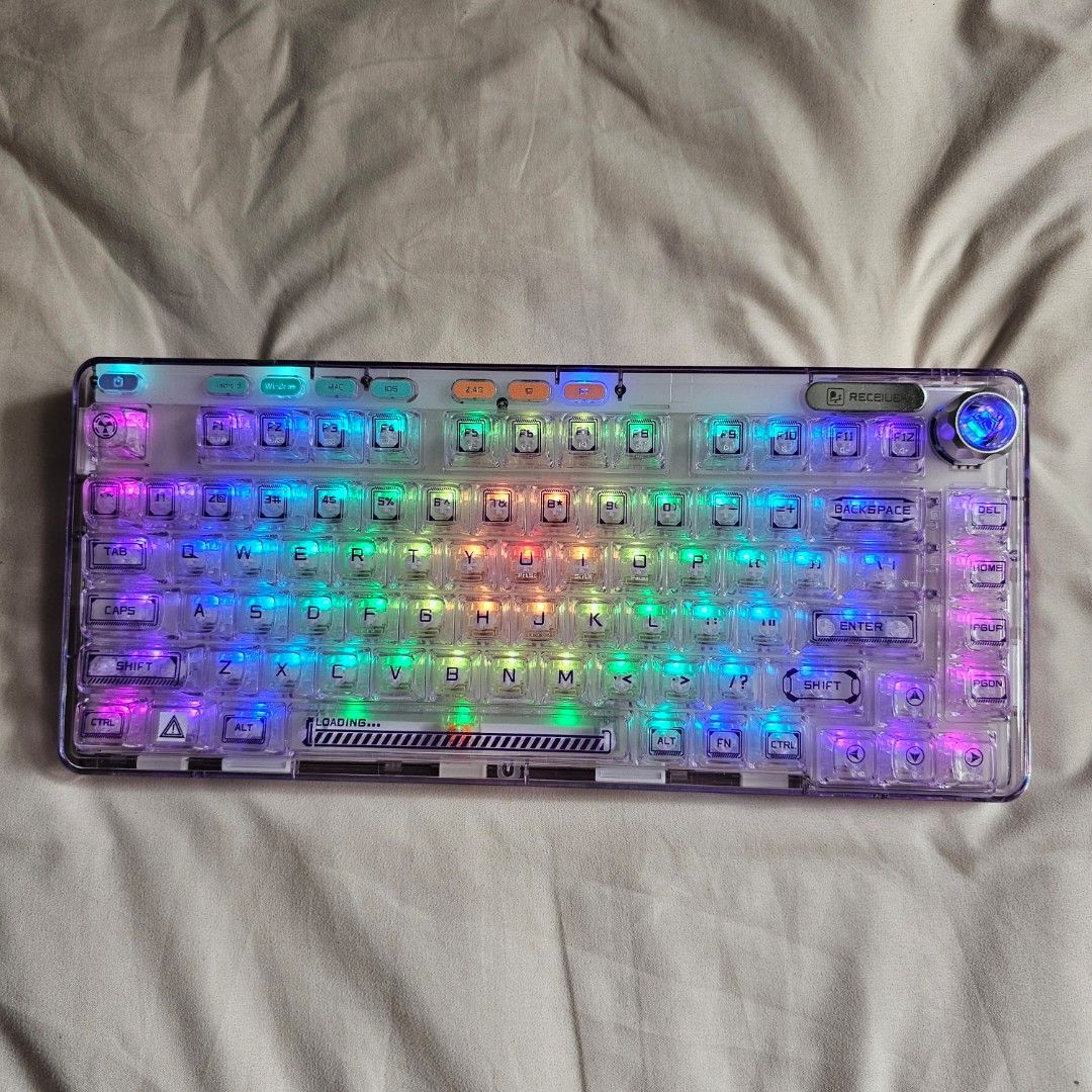 Aula 81 Tri Mode Mechanical Keyboard (Purple Ice), Computers & Tech ...