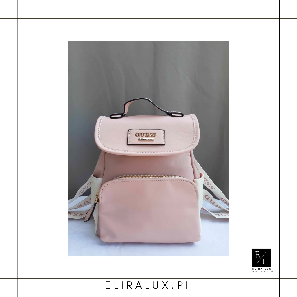 Authentic GUESS Blush Backpack, Women's Fashion, Bags & Wallets ...