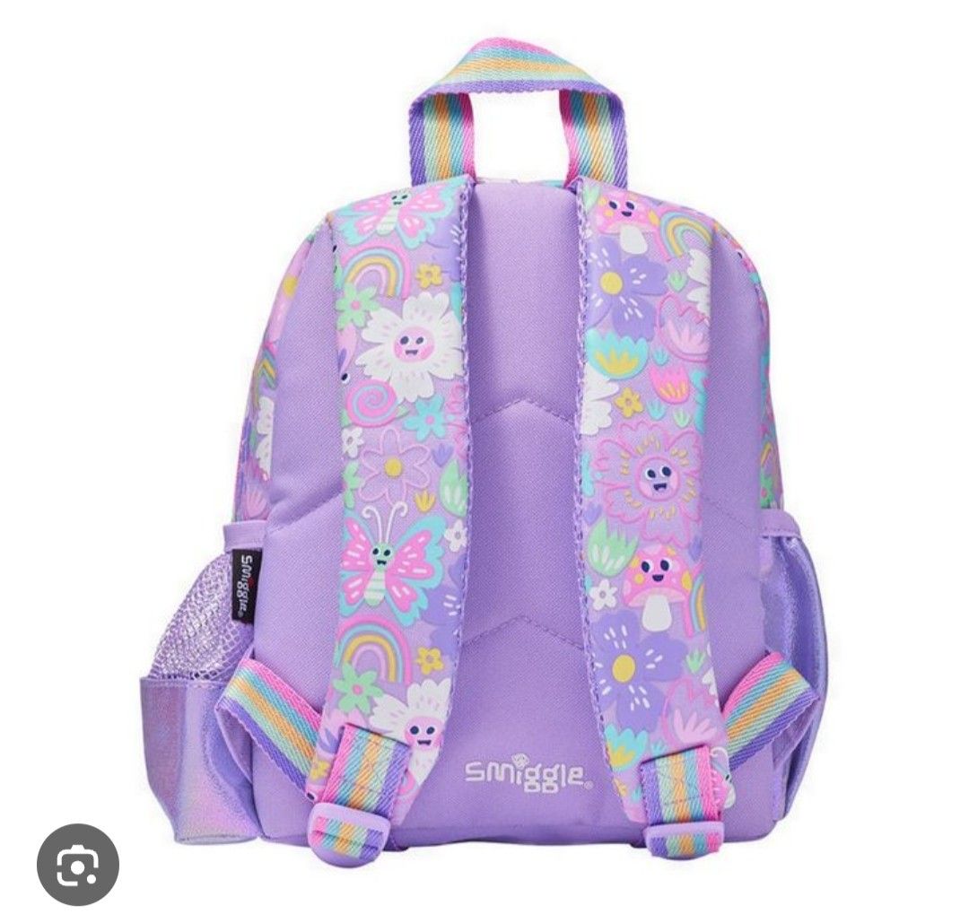 Backpack Smiggle tiny teeny lilac, Fesyen Wanita, Tas & Dompet di Carousell