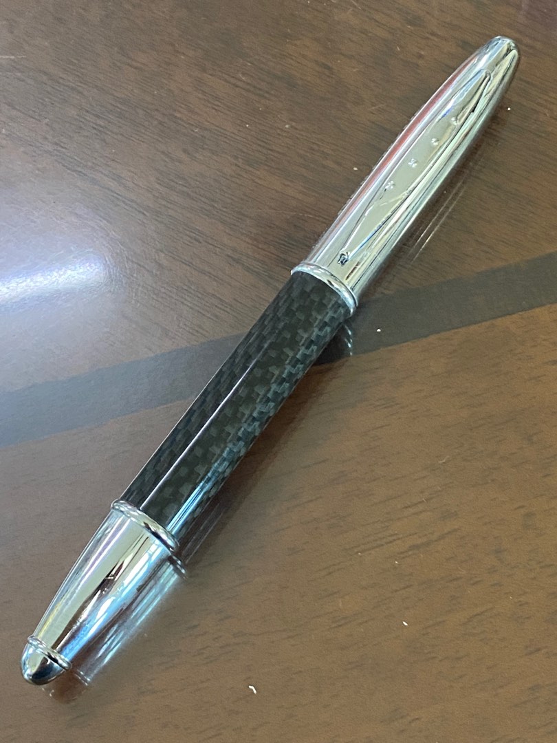 Balmain Paris Target Neilpryde Chrome & Black Checkered Pen Ballpoint ...