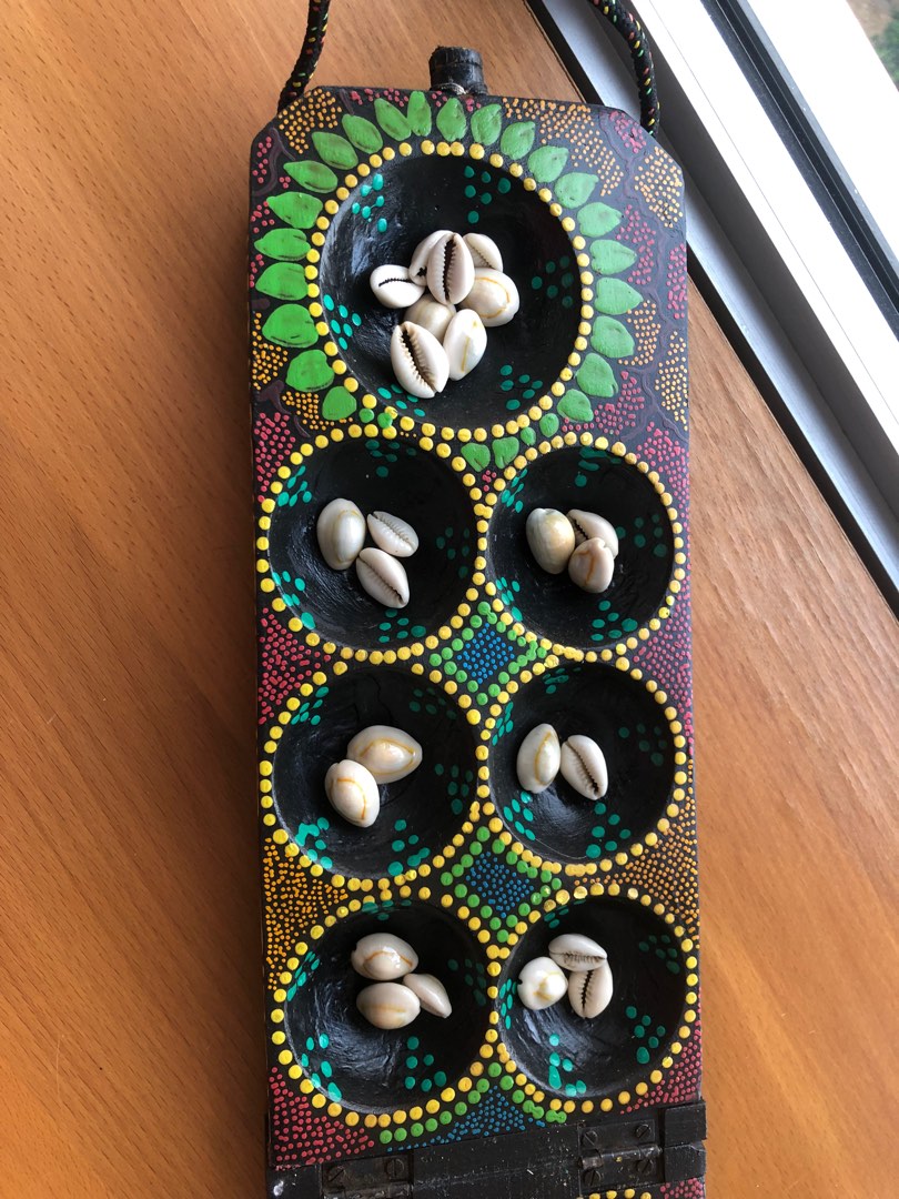 Beautiful hand painted Congkak traditional game, Hobbies & Toys, Toys ...