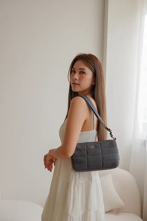 [BRAND NEW] TheGreySpace (TGS) CAMILA Puffer Sling Bag, Women's Fashion ...