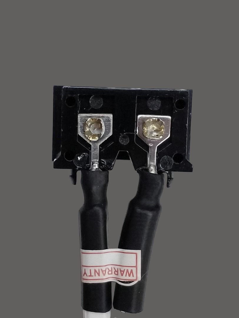 C8 MALE PLUG PANEL MOUNT ADAPTER with WIRE, AC 250V 2.5A 2-PIN IEC ...