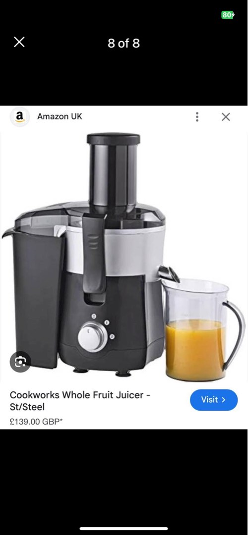 CookWorks Juicer Whole Fruit Juice - Juicer Blender, TV & Home ...