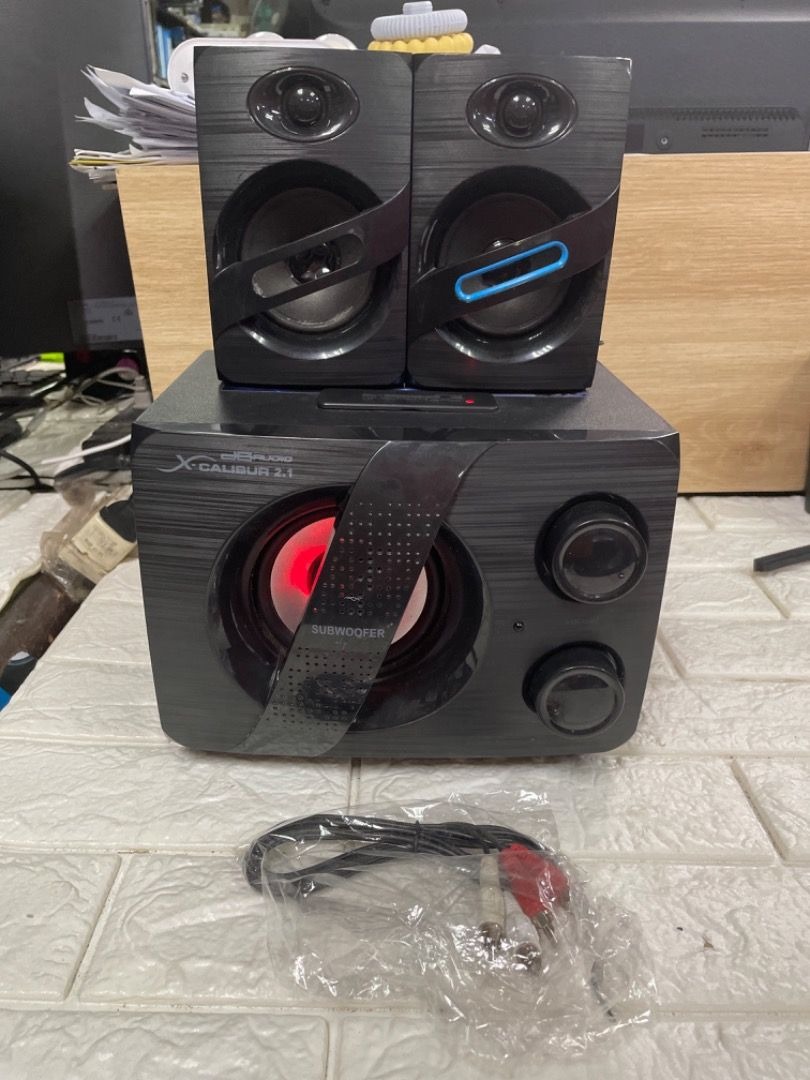 dbaudio x-calibur 2.1 subwoofer bluetooth/usb/mp3/fm radio, Audio ...