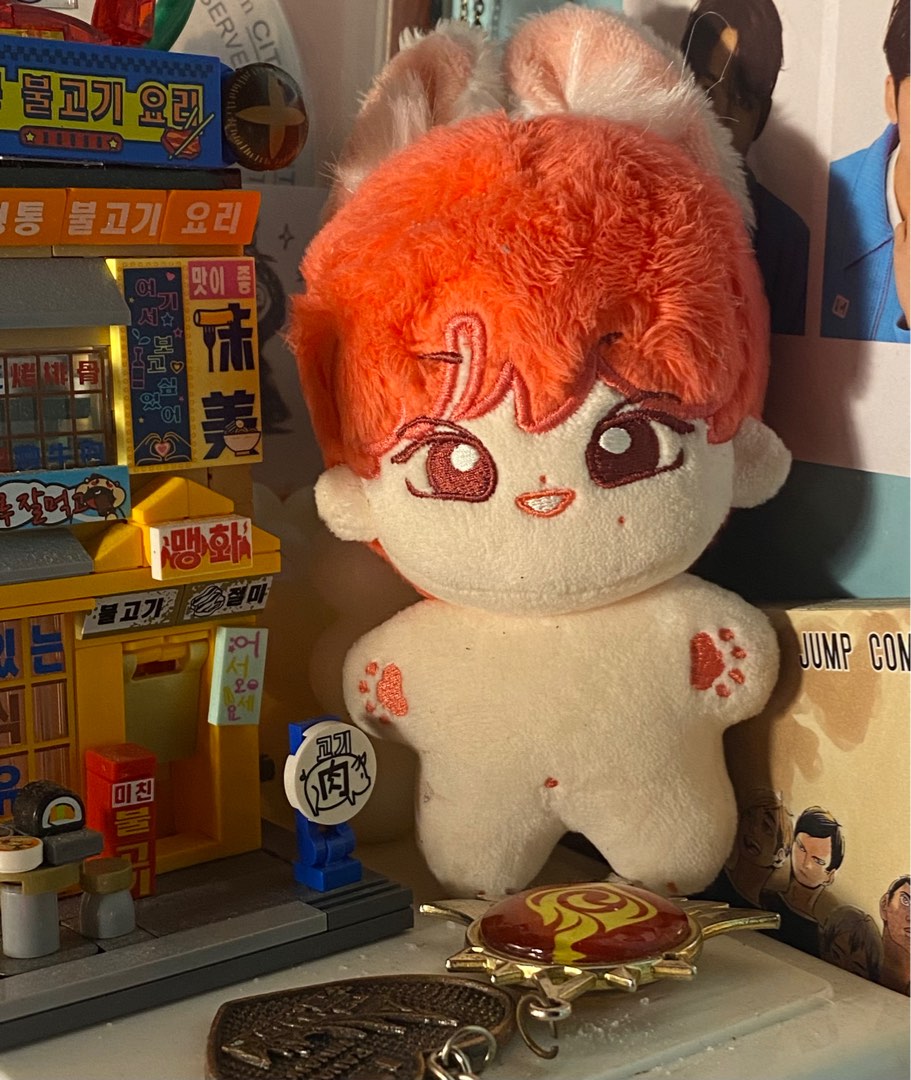 enhypen jungwon red 10cm doll, Hobbies & Toys, Toys & Games on Carousell