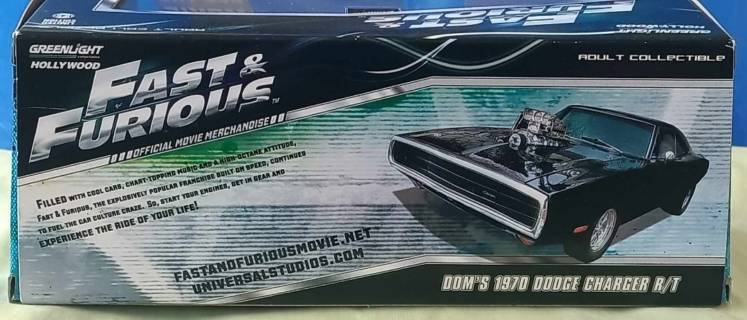 Fast and Furious - Dom's 1970 Dodge Charger R/T (Greenlight ...