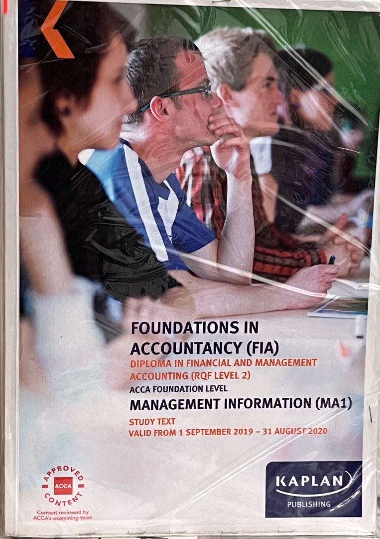 FIA ACCA MANAGEMENT ACCOUNTING 1 (MA1) KAPLAN, Hobbies & Toys, Books ...