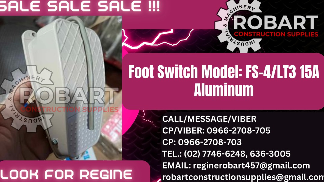 Foot Switch Model: FS-4/LT3 15A Aluminum, Commercial & Industrial ...