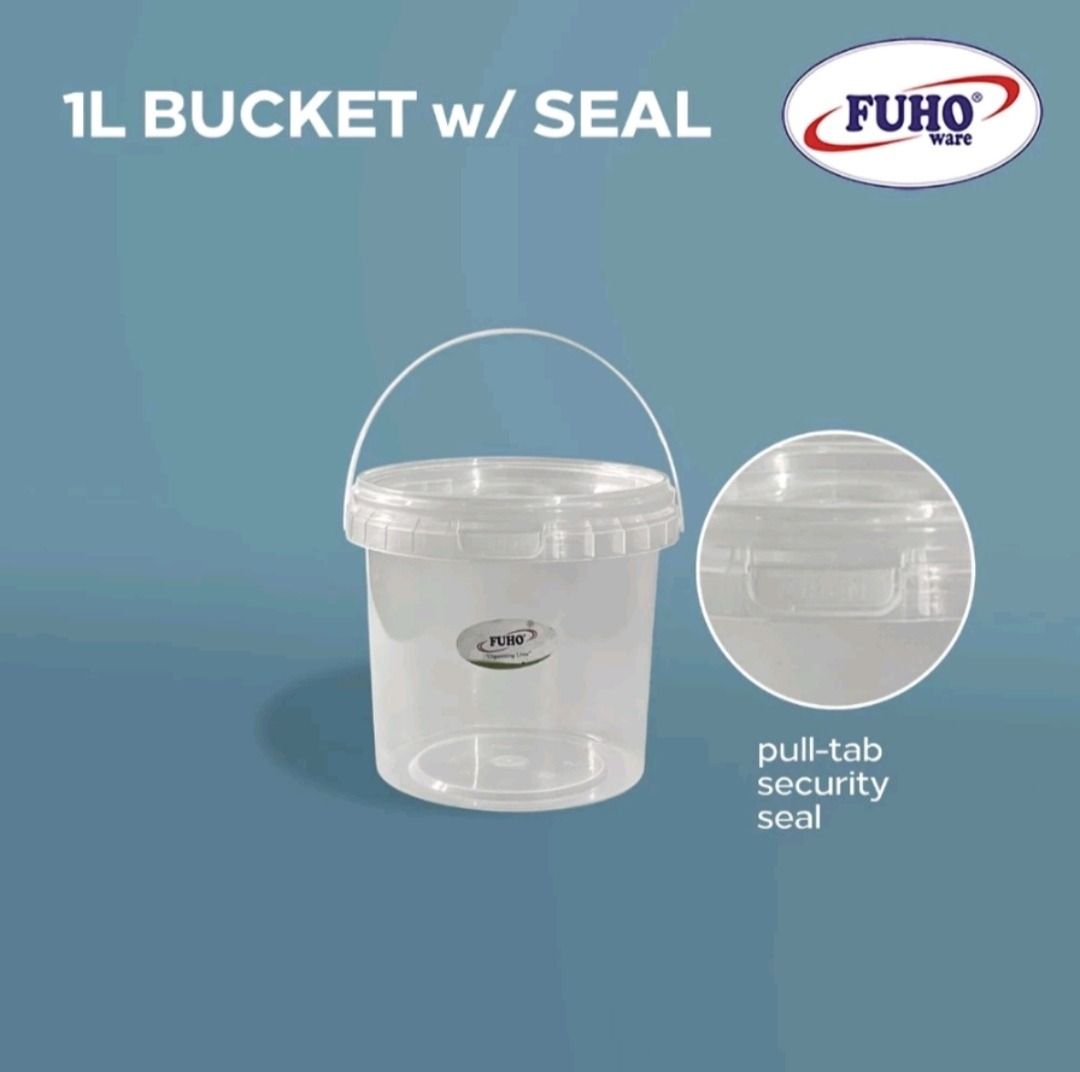 FUHO Bucket with Seal 1 Liter, #601, Food & Drinks, Other Food & Drinks ...