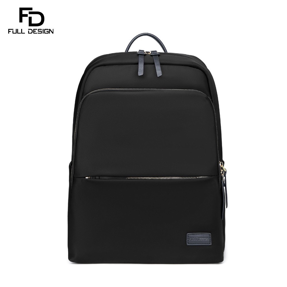 FULL DESIGN Waterproof Laptop Backpack For Work School Black Purple ...
