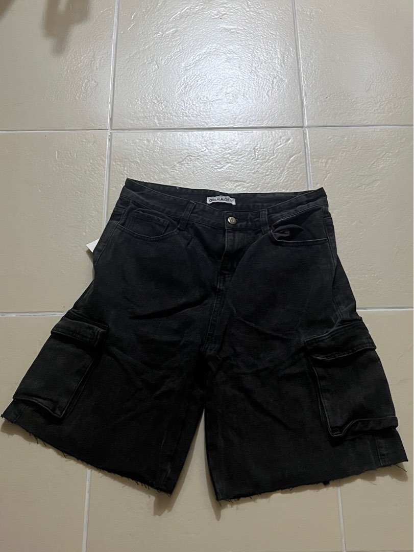 Girl Almighty Black Jorts 30-31, Women's Fashion, Bottoms, Shorts on ...