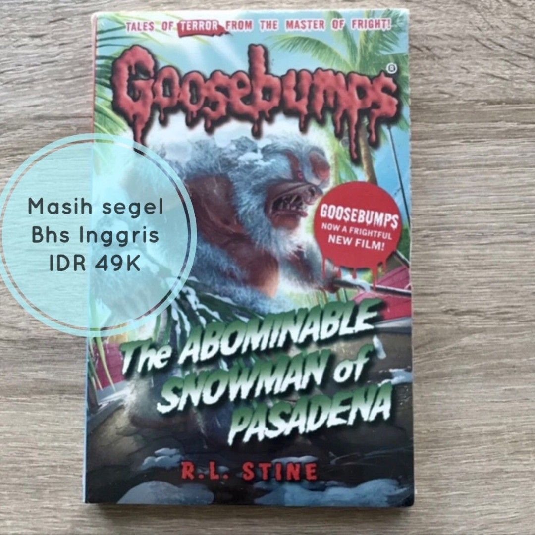 Goosebumps, Abominable Snowman in Pasadena, Buku & Alat Tulis, Buku ...