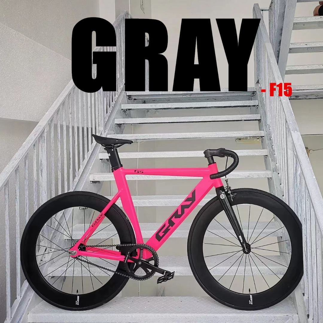 Gray F15 fixie bike | fixed gear bike | single speed bike - F15 2022 ...