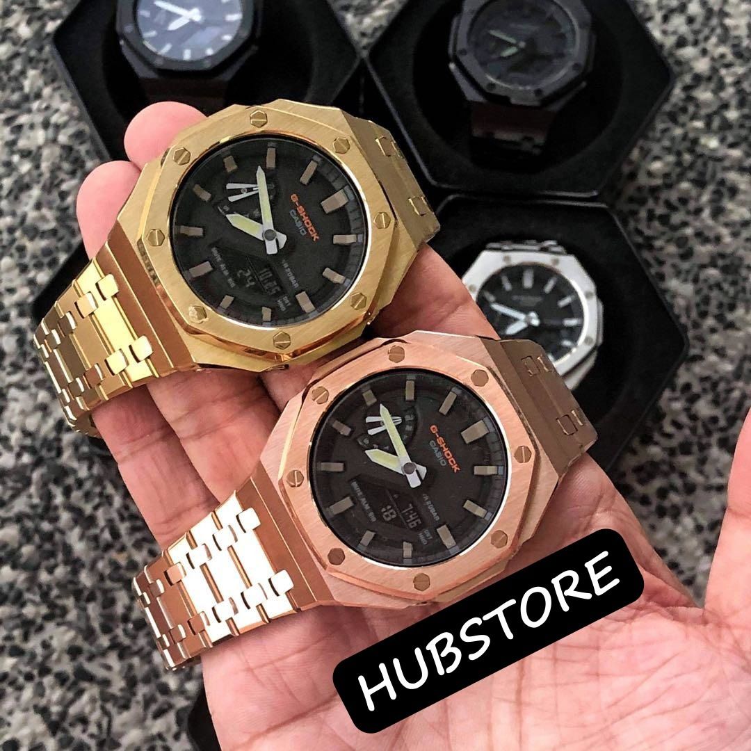 HUBSTORE 卡西歐 CASIO G-Shock GSHOCK 農家橡樹 皇家橡樹 八角行針 200米防水 Casioak GA2100 GA-2100 GA-2100-4 GA-2100 ...
