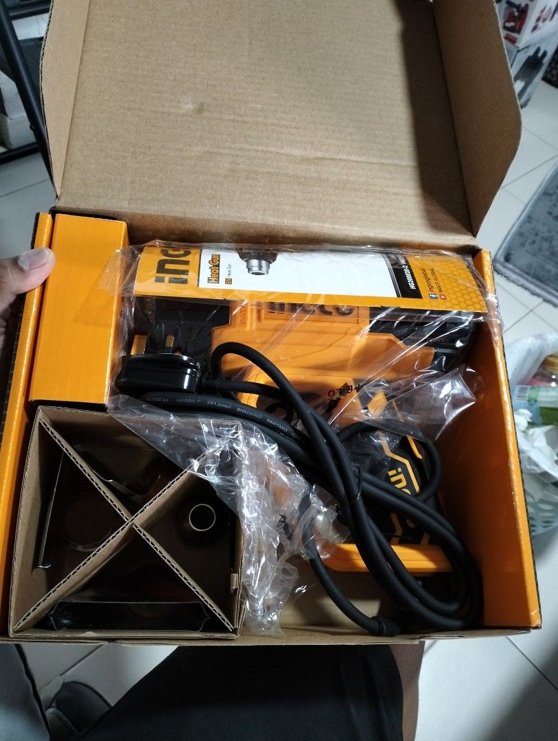 INGCO HEAT GUN 2000W HG200028, Furniture & Home Living, Home ...