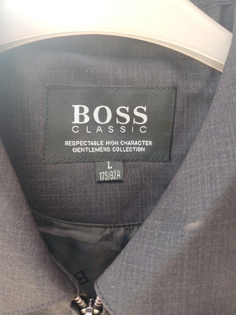 Jasket Brand Boss, Fesyen Pria, Pakaian , Baju Luaran di Carousell