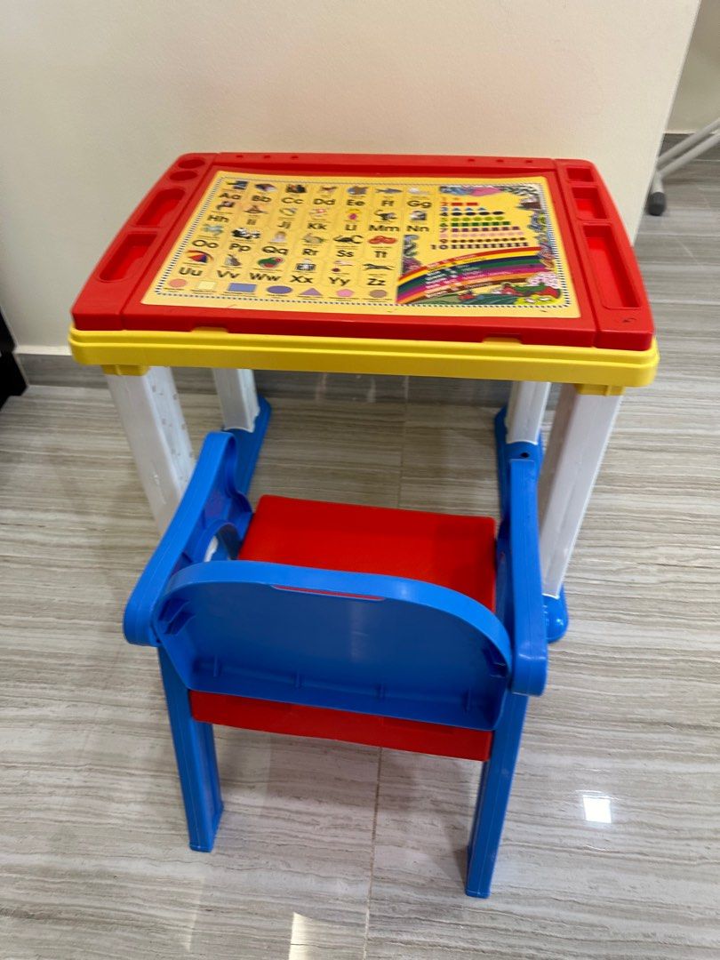 Kids learning table, Furniture & Home Living, Furniture, Tables & Sets ...