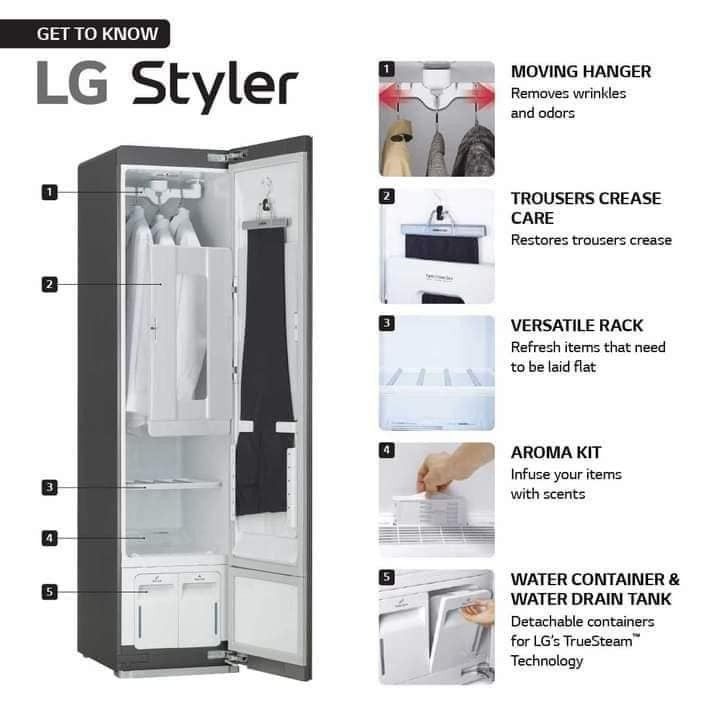 LG STYLER STEAM WARDROBE, TV & Home Appliances, Irons & Steamers on ...