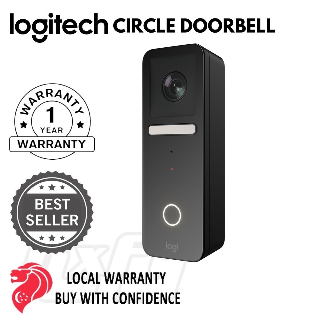 Logitech Circle View Apple HomeKit- Wired Doorbell Logitech TrueView ...