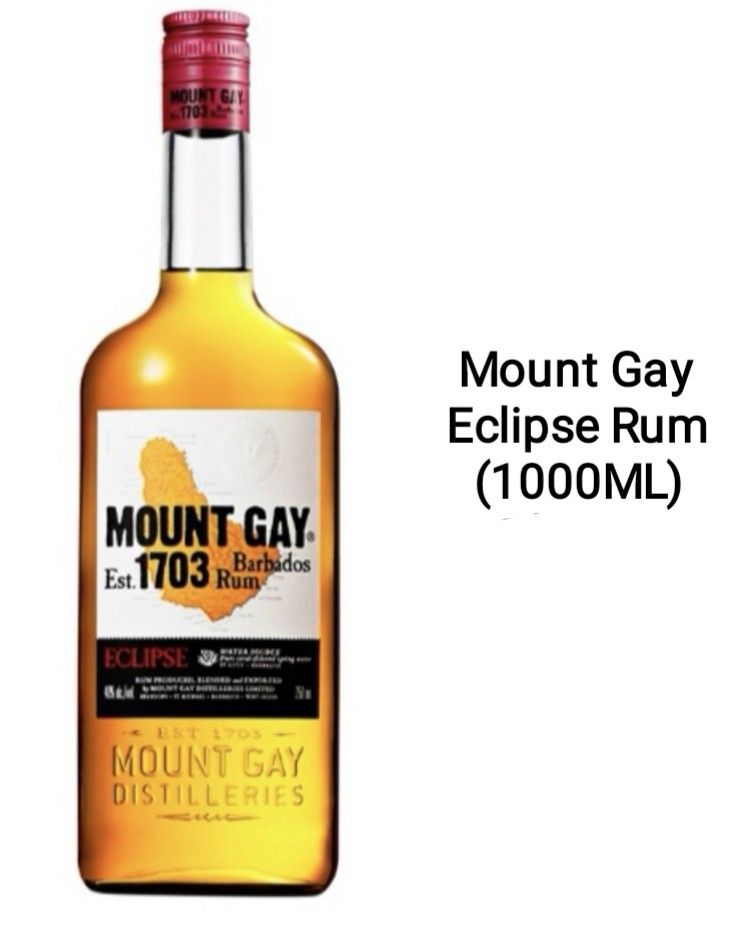 Mount Gay Eclipse Rum 1000ml, Food & Drinks, Alcoholic Beverages on ...