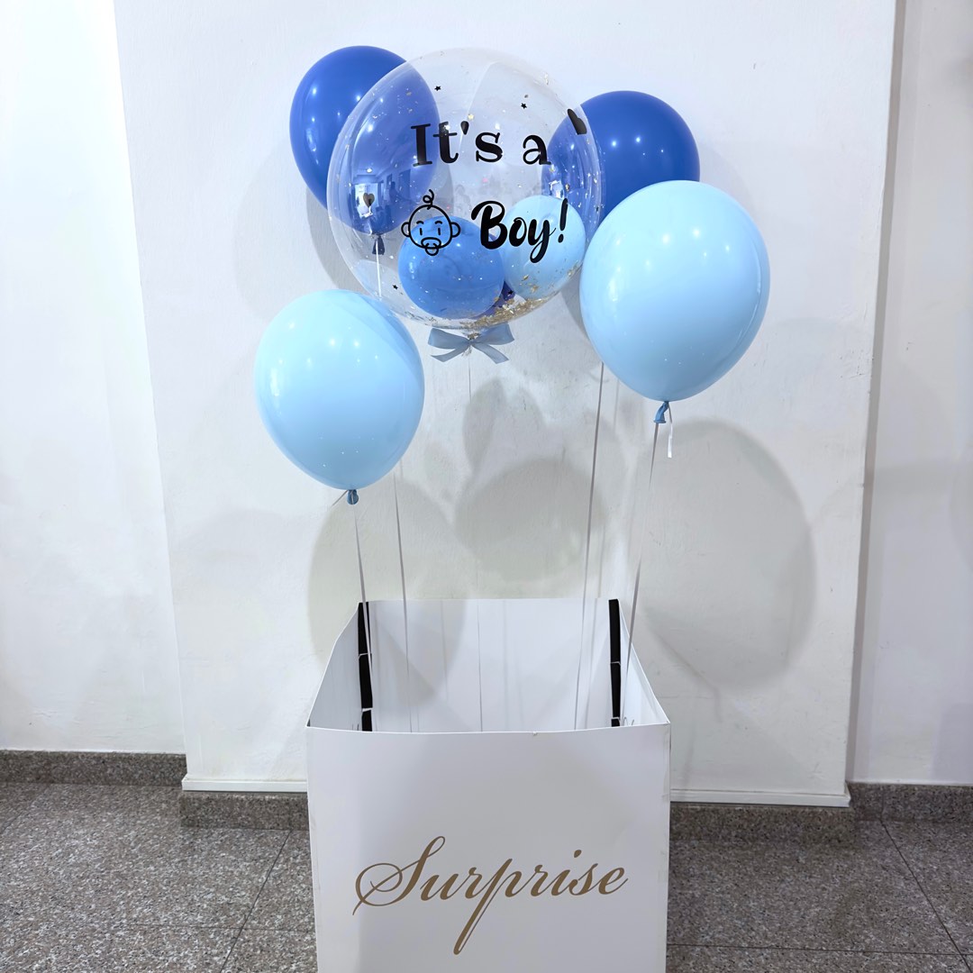 (Read description) No mess gender reveal with bobo balloon and latex ...