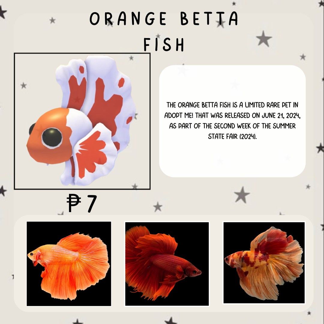 Orange Betta Fish, Video Gaming, Gaming Accessories, In-Game Products ...