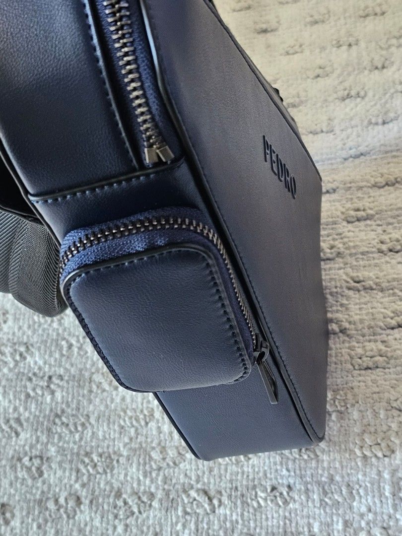 Pedro Mens Taper Sling Pouch Navy, Luxury, Bags & Wallets on Carousell