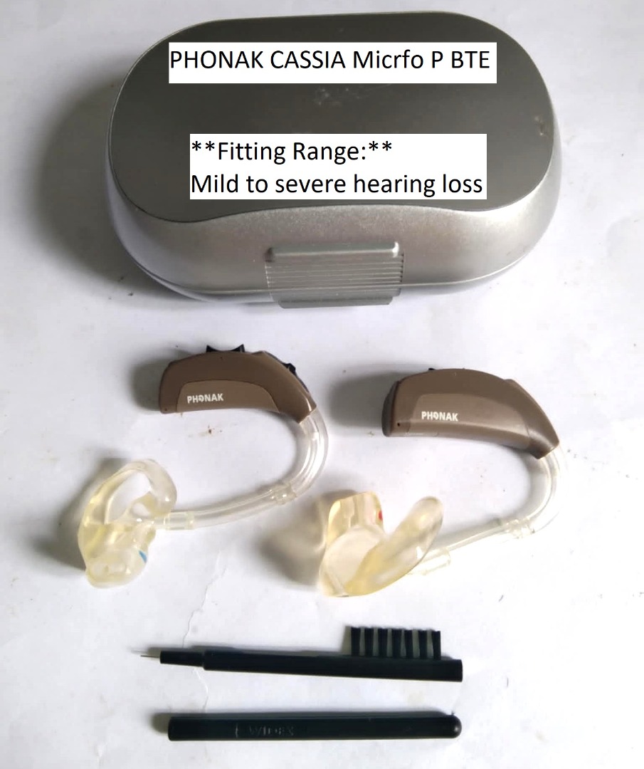 Phonak Cassia Micro P BTE (Behind-The-Ear) hearing aid (left and right), Beauty & Personal Care ...