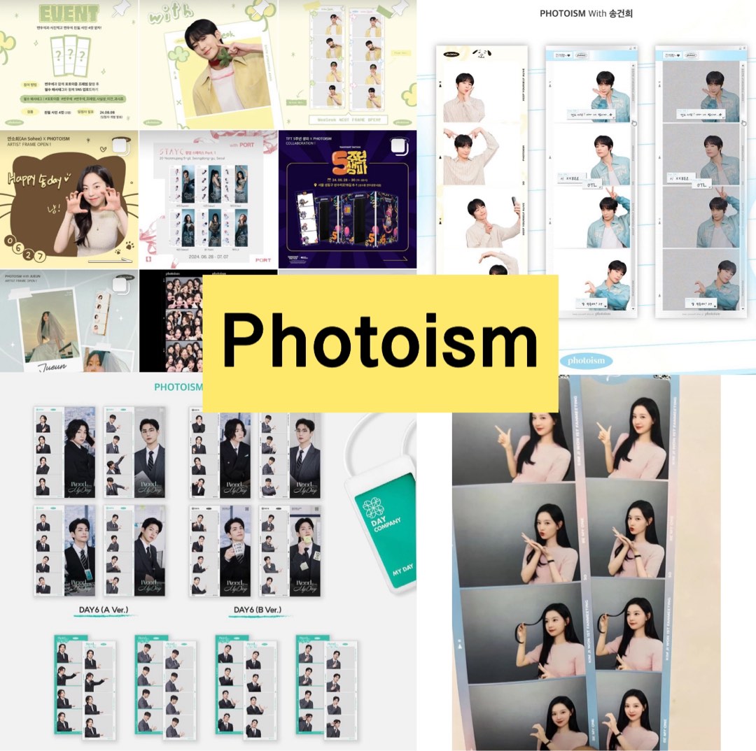 Photoism ALL Frames Photo Strips Korea Byeon Woo Seoul Wooseok Kim ...