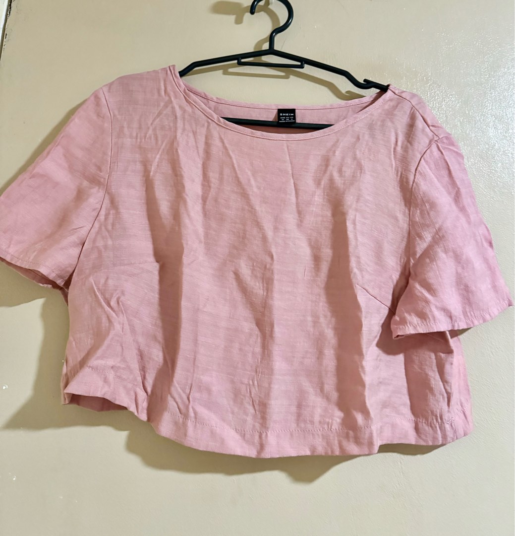 Pink Coordinates (Crop top and Wide leg), Women's Fashion, Dresses ...