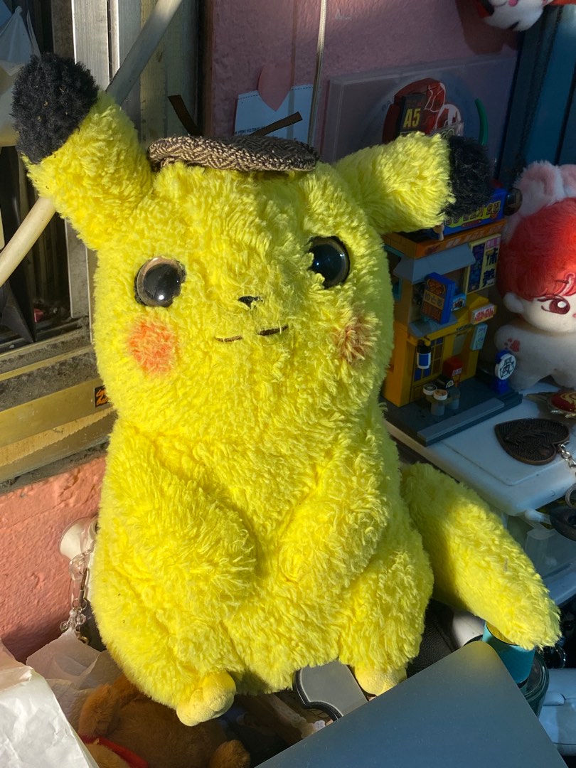 Pokémon detective pikachu hat plushie, Hobbies & Toys, Toys & Games on ...