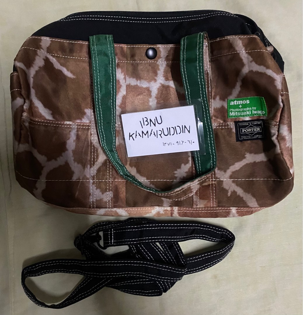 Porter X Atmos Drum Bag, Men's Fashion, Bags, Sling Bags on Carousell