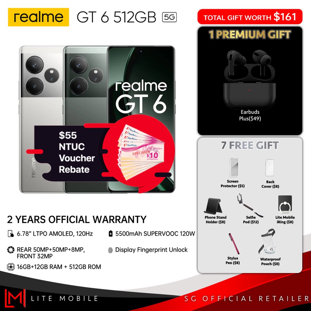 Realme GT 6 5G Green 512 GB, Mobile Phones & Gadgets, Mobile Phones ...