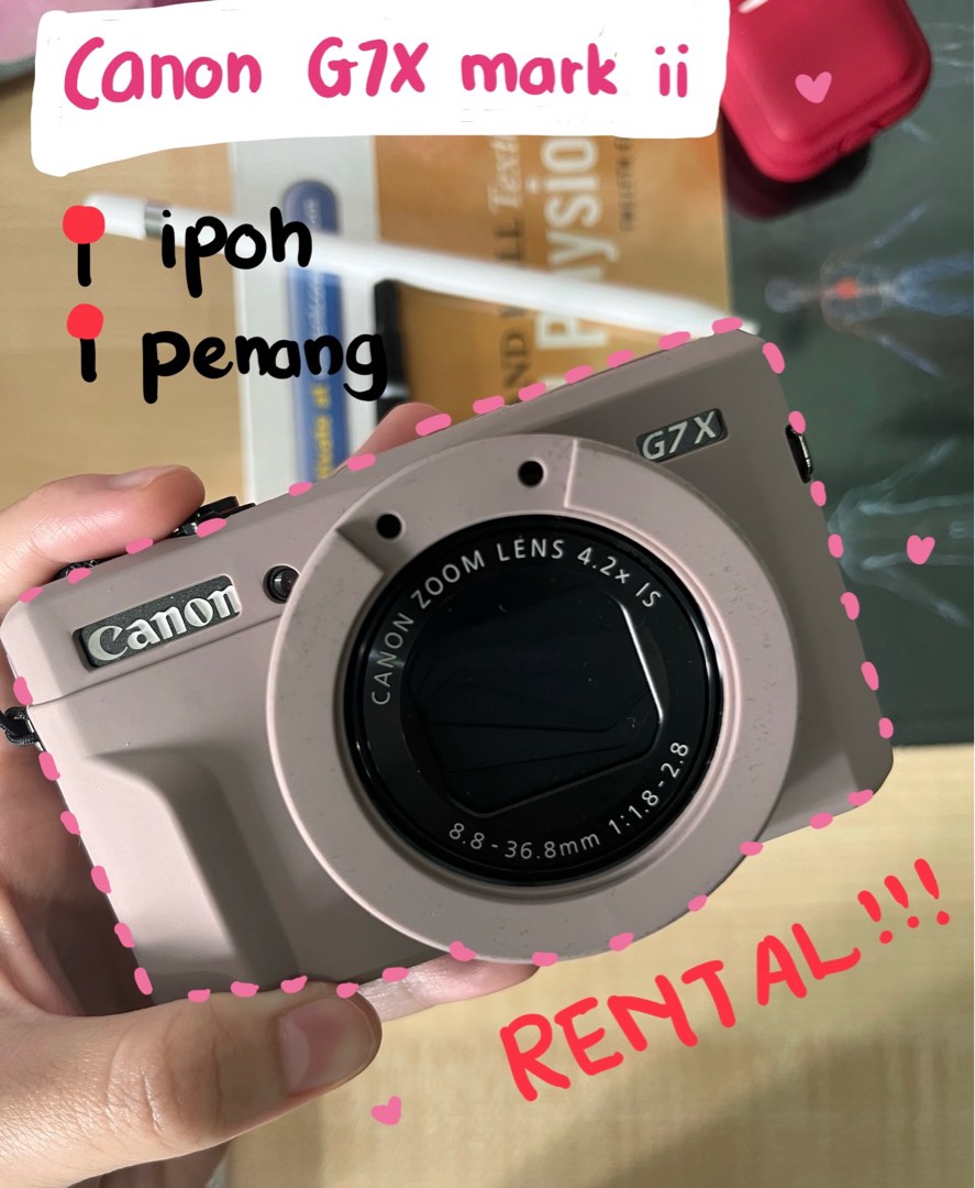 RENT CANON G7X MARK II, Photography, Cameras on Carousell