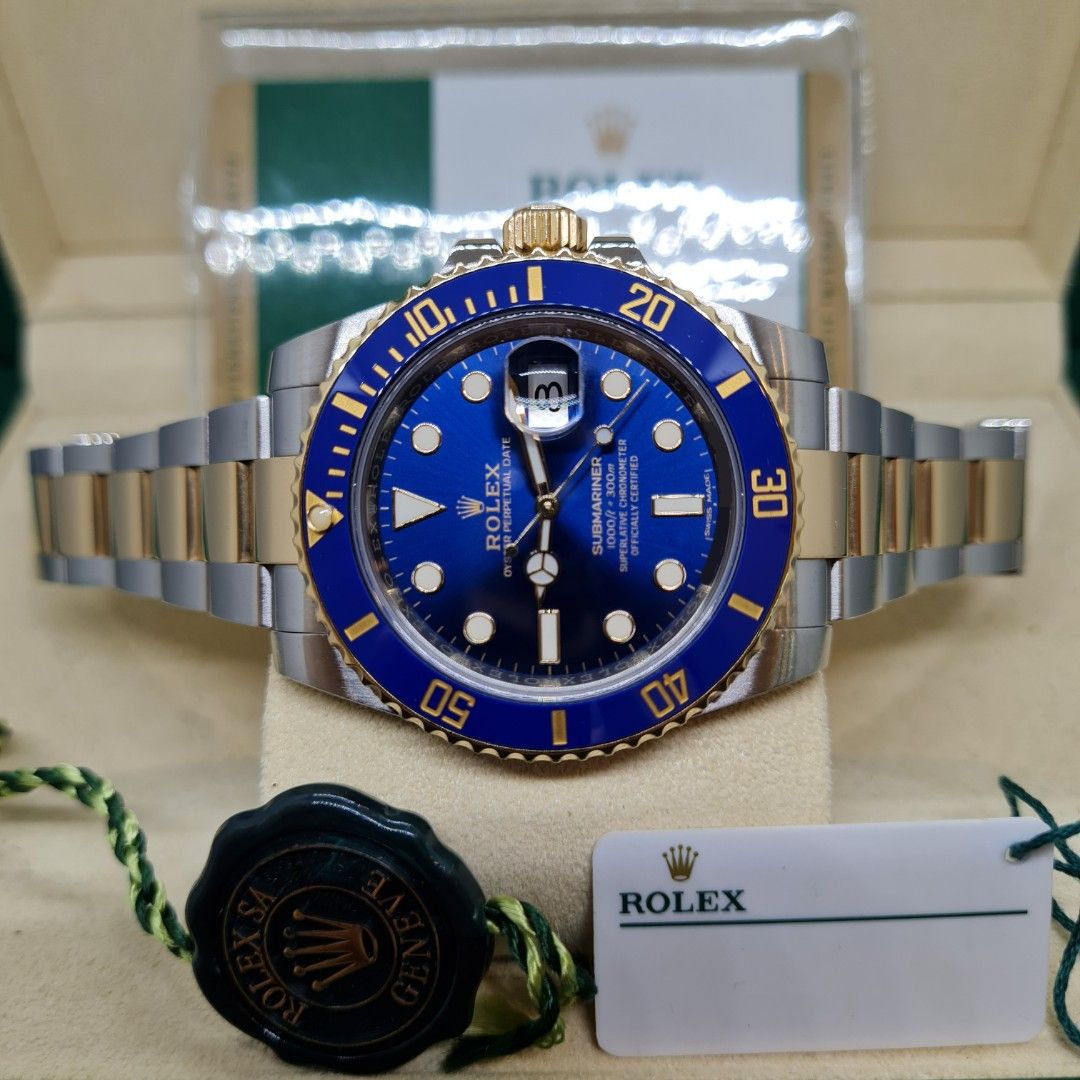 Rolex 116613 LB Submariner Full Set, Luxury, Watches on Carousell