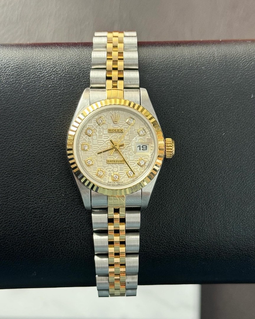 Rolex datejust 26mm computer big diamonds two tone, Luxury, Watches on ...