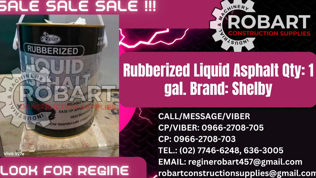 Rubberized Liquid Asphalt Qty: 1 gal. Brand: Shelby, Commercial ...