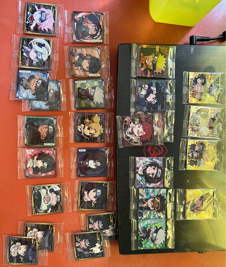 (Sell in set) Naruto Bandai Sticker Wafer Secret Rare, Hobbies & Toys ...