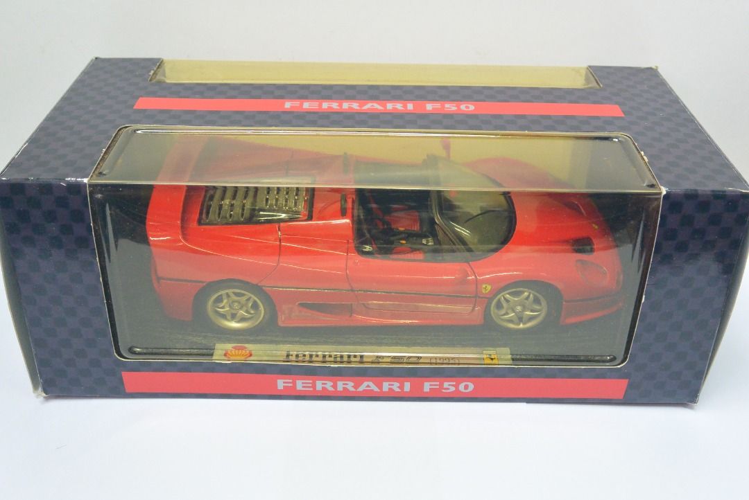 SHELL x FERRARI F50 (1995) 1:18 Diecast car 合金模型車, 興趣及遊戲, 玩具 & 遊戲類 ...