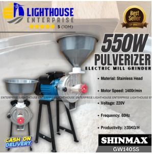 Shinmax 550W Electric Mill Grinder / Grain Mill / Pulverizer / Grinding ...