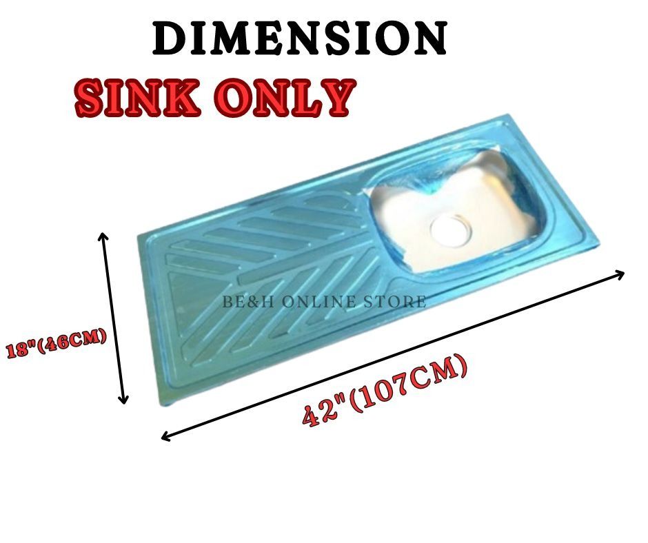 Sinki Dapur Stainless Steel Sink With Sink Stand Complete Set Sinki ...