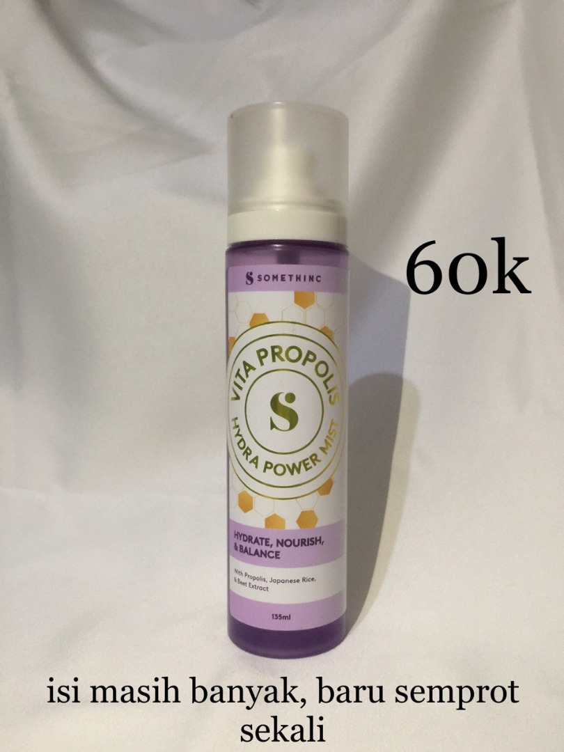 Somethinc propolis face mist, Kesehatan & Kecantikan, Kulit, Sabun ...