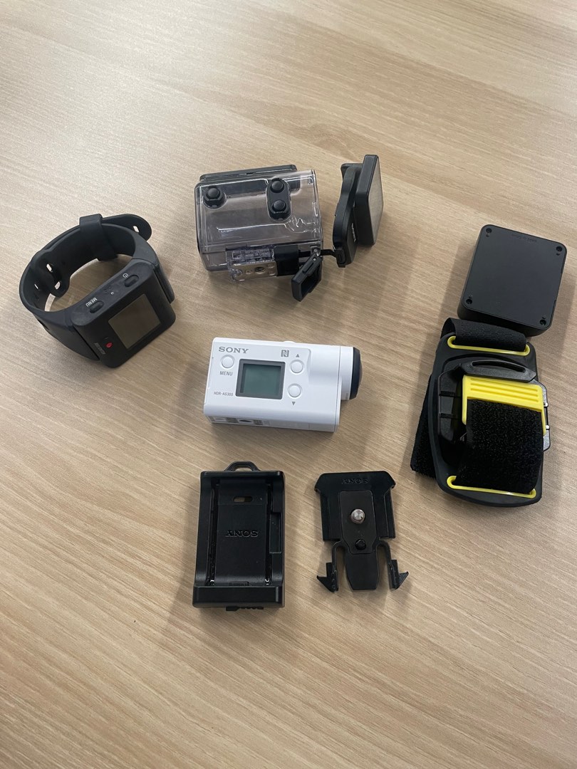 Sony HDR AS300 with remote and accessories, Photography, Video Cameras ...