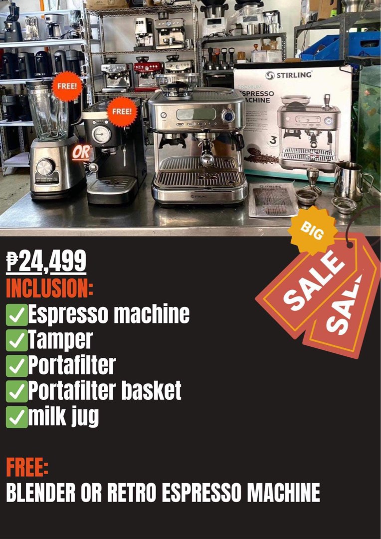 stirling espresso machine/affordable espresso machine, TV & Home ...