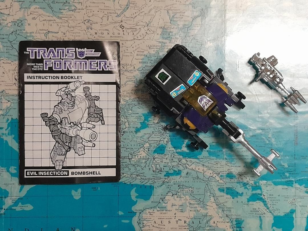 The Transformers G1 1980s Vintage INSECTICONS: BOMBSHELL Loose Toy with ...