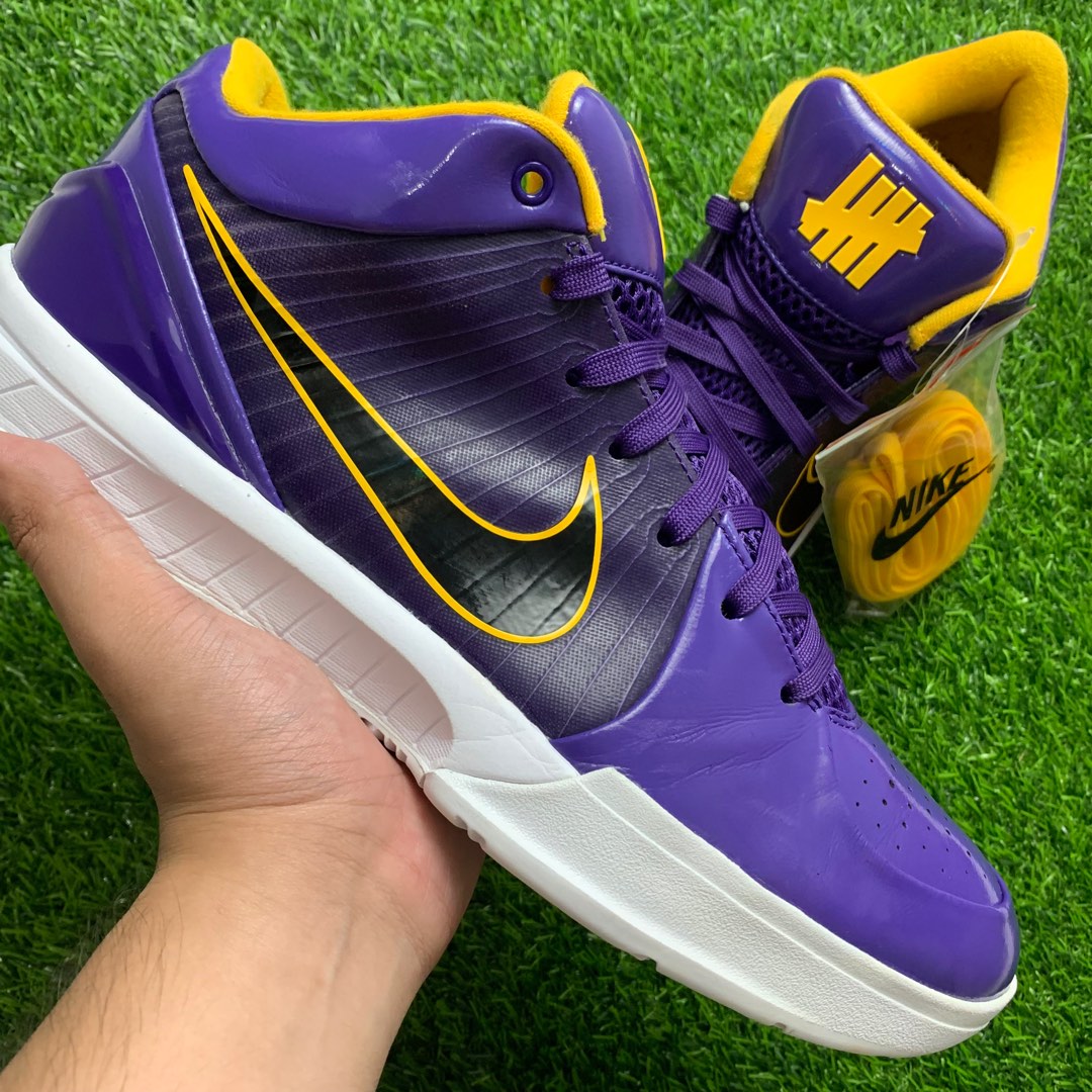 Undefeated x Kobe 4 Protro ‘Court Purple’, Men's Fashion, Footwear ...