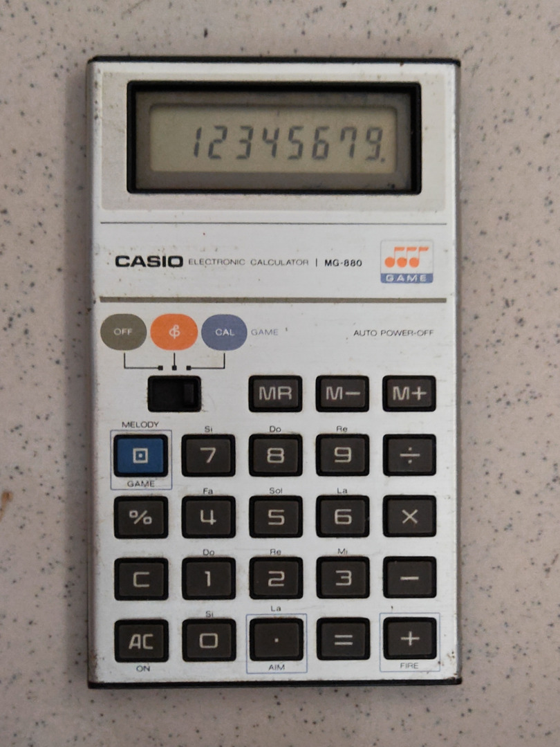 vintage Casio MG-880 RARE Game & Calculator, Hobbies & Toys, Collectibles & Memorabilia, Vintage ...